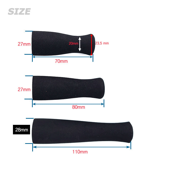 EVA Foam Grip for General Rear Grip (EF-XD) for Rod Building – Duri Fishing