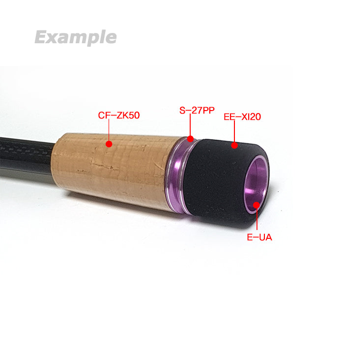 EVA Rear Grip with End Cap & Hole (EE-XI20-30) for Rod Building – Duri ...